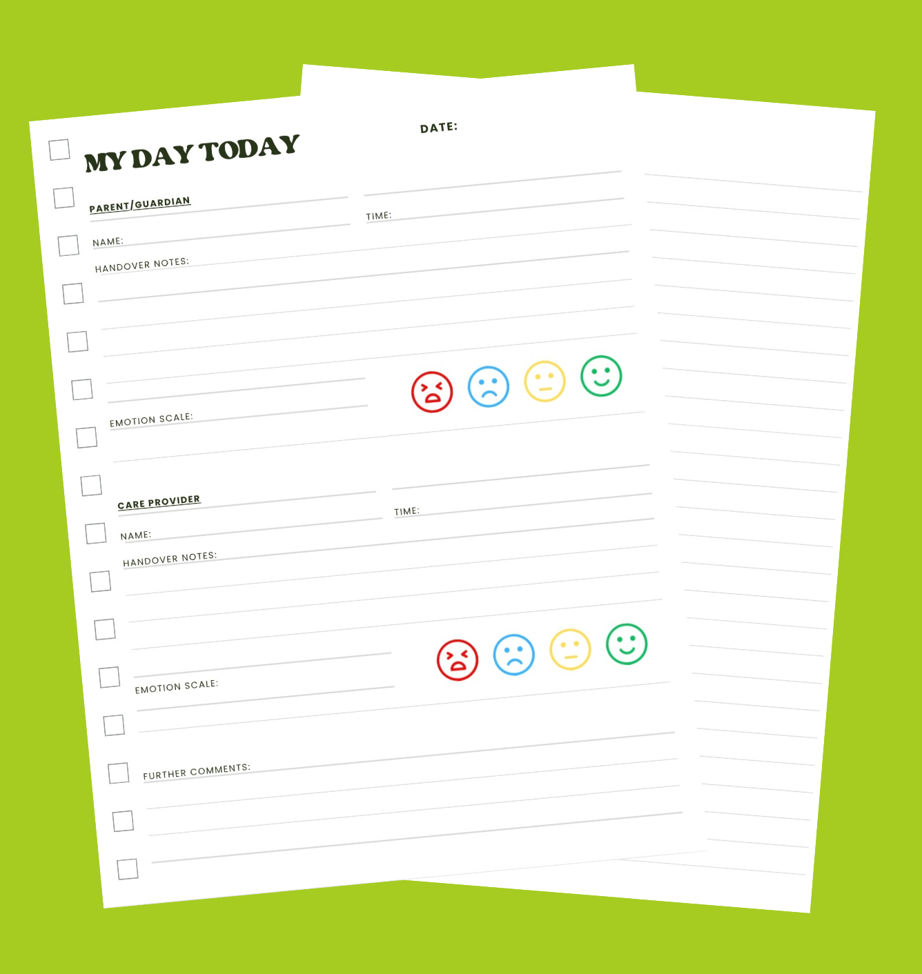 7x Weekly Handover Inserts - COMING SOON – Sencredible